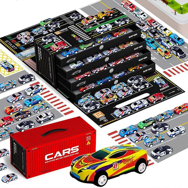 48PCS Die-Cast Pull Back Cars Set – Kidology – Shop Educational Toys ...